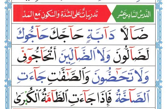 Noorani Qaida Lesson 16: Madd Lazim Mastery with Shaddah & Sukoon Drills